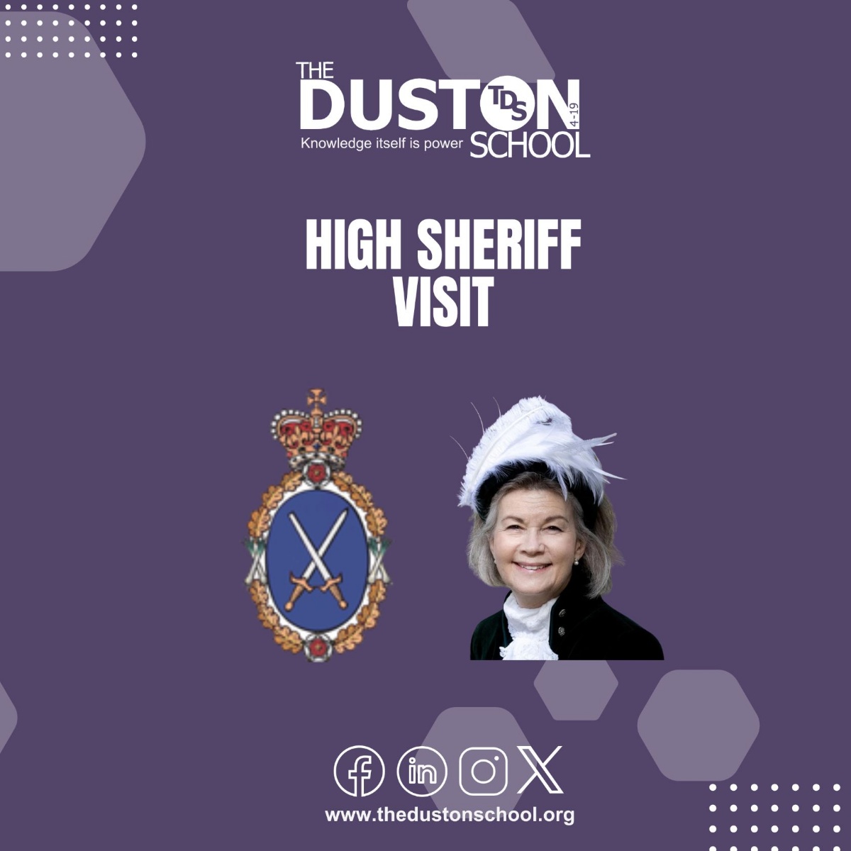 The Duston School - High Sheriff Visit
